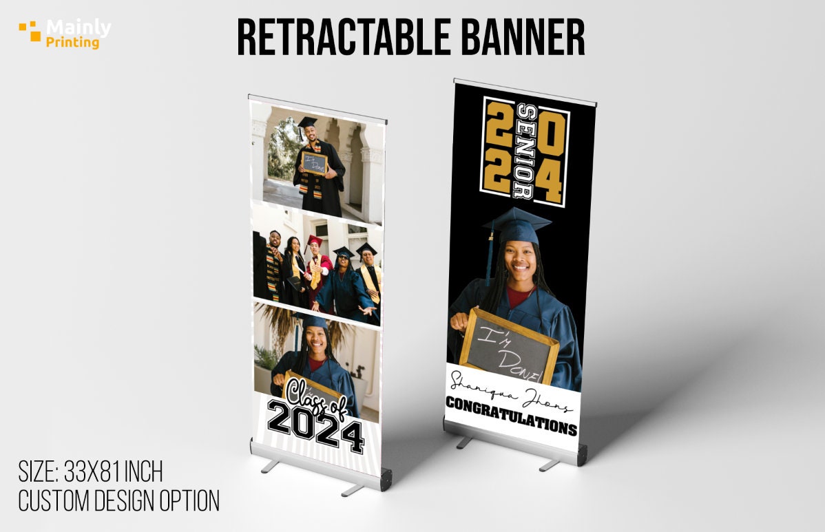 Graduation Retractable Banner Custom, Graduation Banner Stand Class of ...