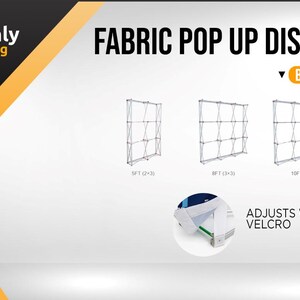 Trade Show Fabric Backdrop Display, Business Stand With Personalized ...