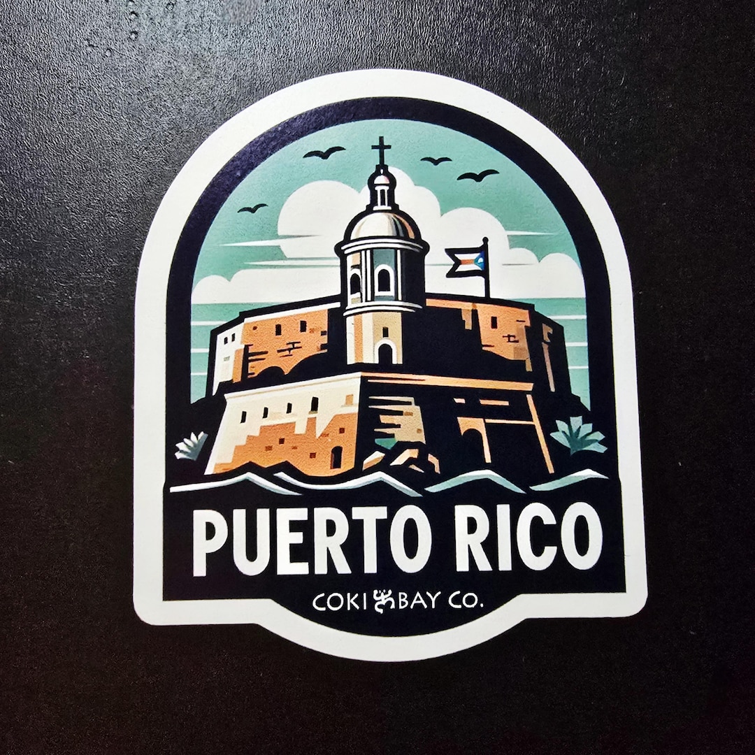 Puerto Rico Sticker - Etsy