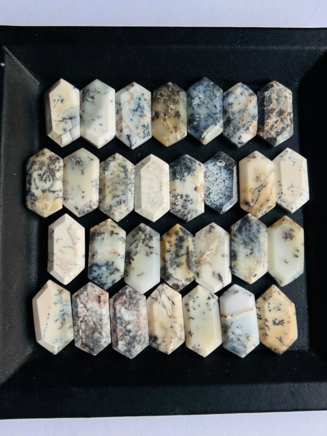 AAA+ Natural DENDRITE OPAL Shield Shape Natural Gemstone Loose Gemstone ...