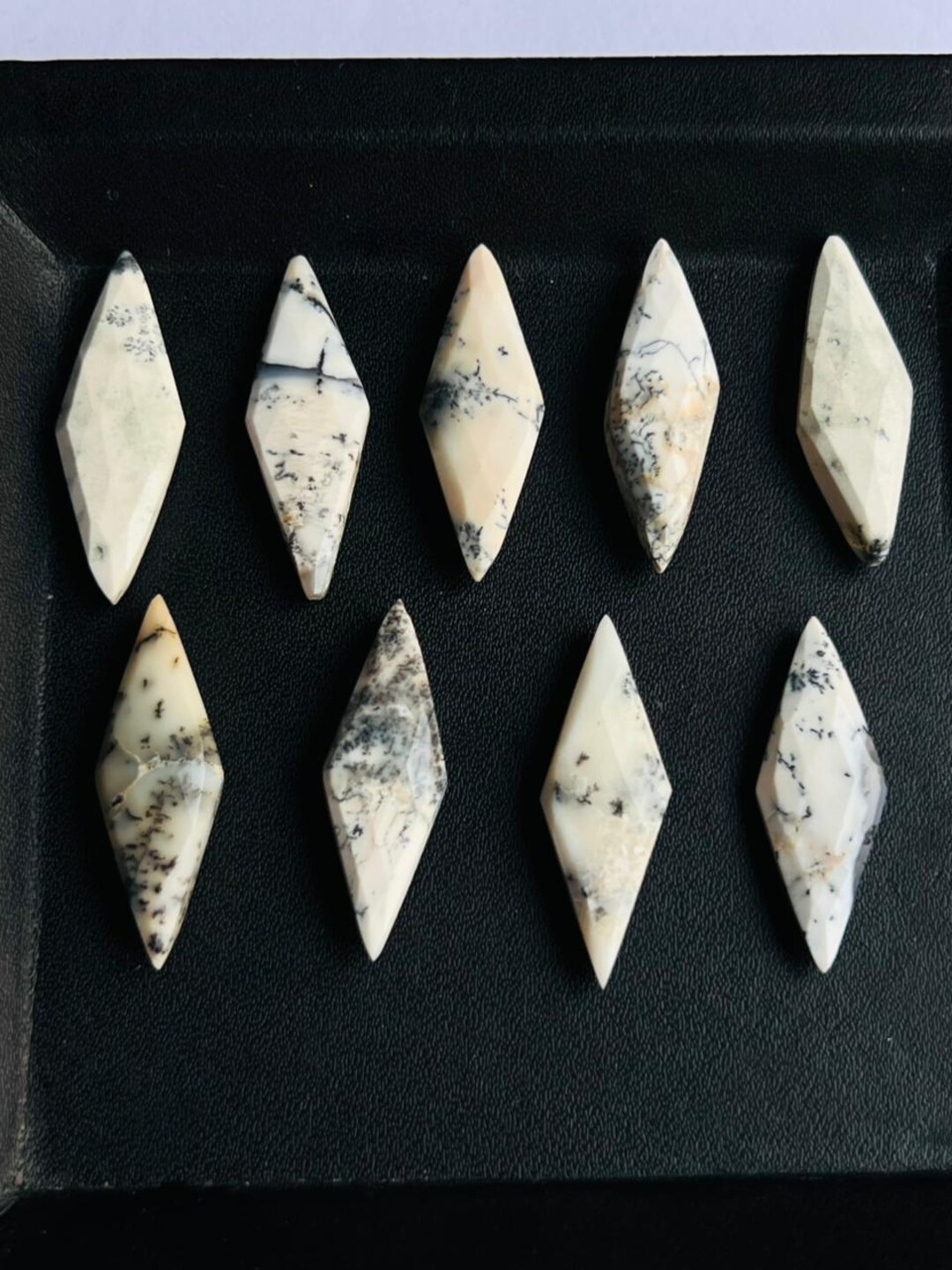AAA+ Natural DENDRITE OPAL Shield Shape Natural Gemstone Loose Gemstone ...