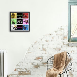 Six the Musical Printable Poster Song Titles - Etsy Australia