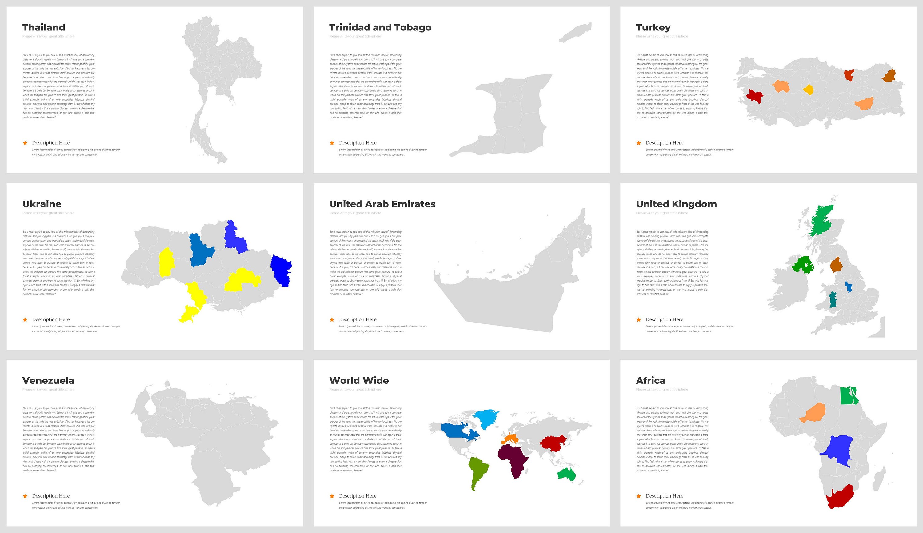 Editable Map Powerpoint Template, World Map Powerpoint Fully Editable ...