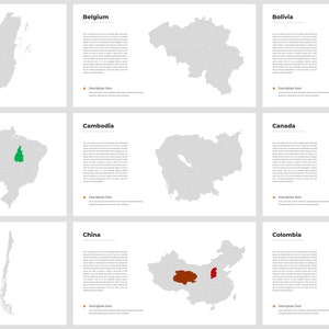 Editable Map Powerpoint Template, World Map Powerpoint Fully Editable ...