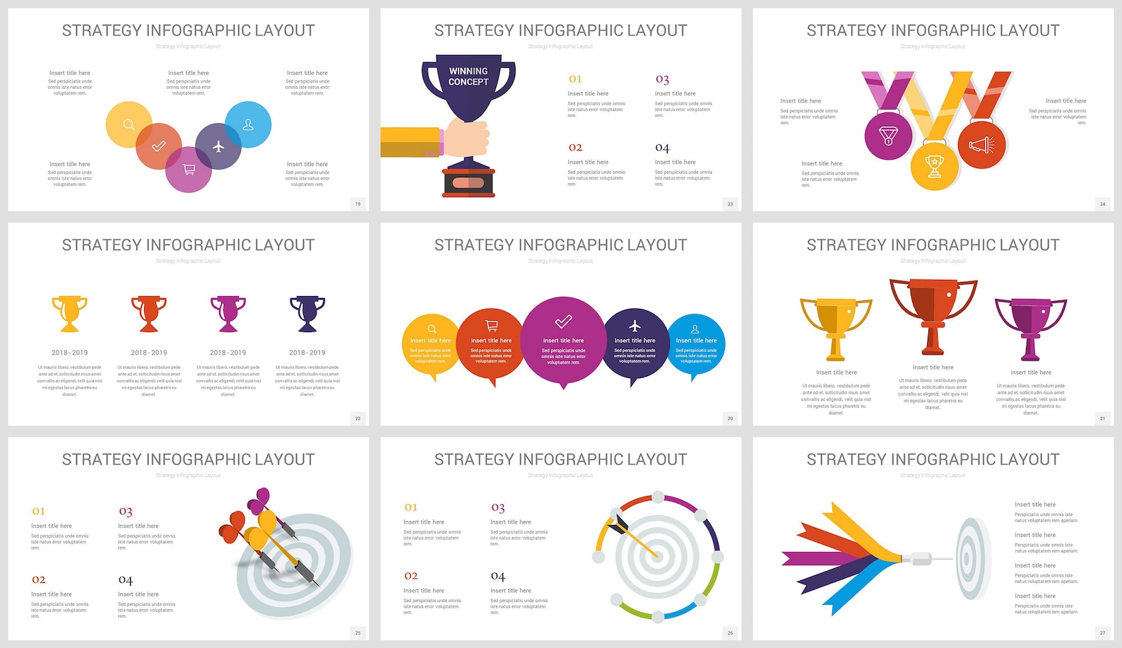 Powerpoint Strategy Template, Powerpoint Template Minimalist, Powerpoint Template Business ...