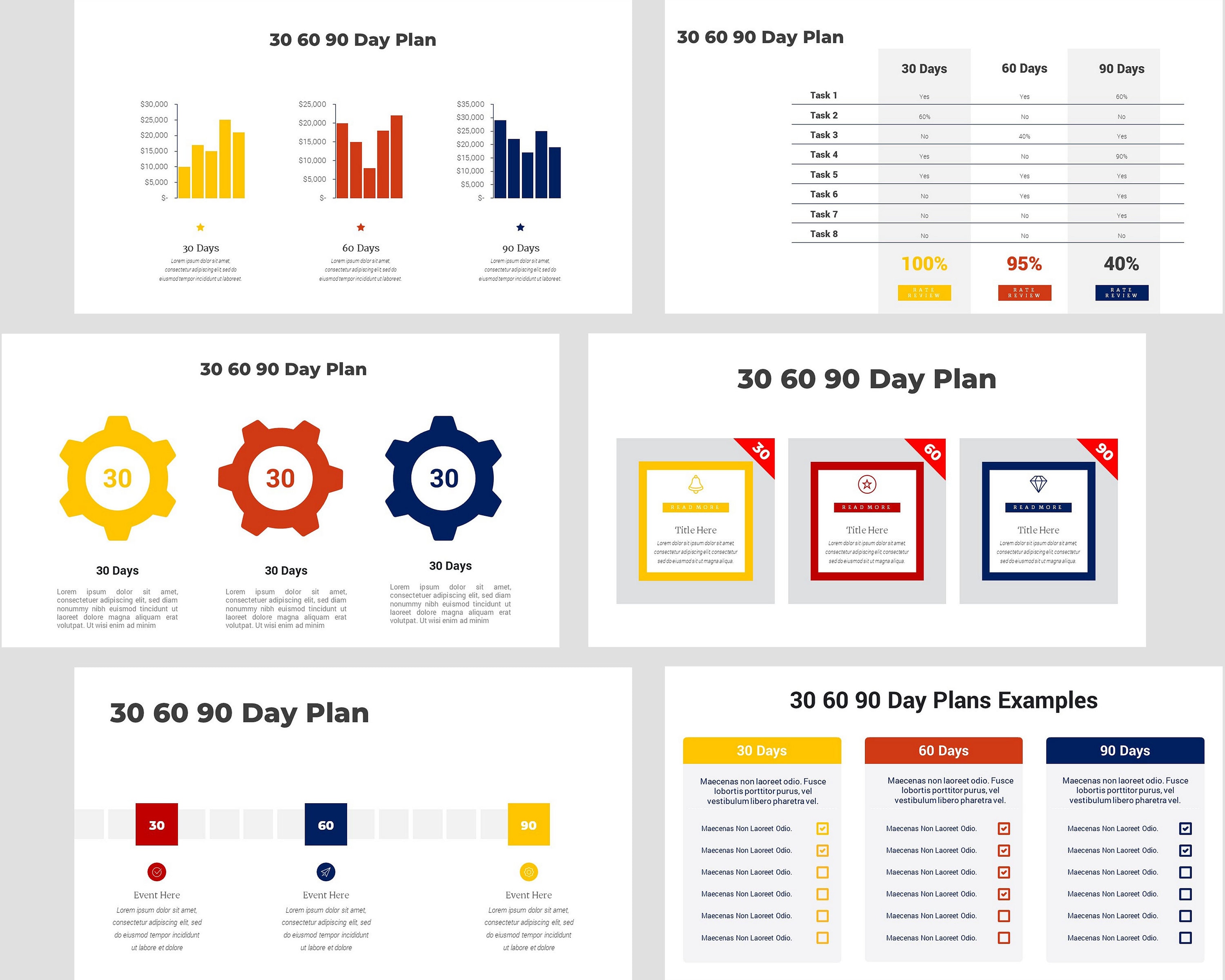 30 60 90 Day Plan Template Powerpoint, 30 60 90 Template, 30 60 90 Day ...