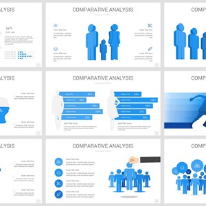 Comparative Analysis Powerpoint Template, Comparative Analysis of Male ...