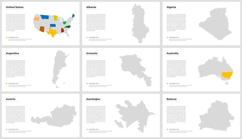 Editable Map Powerpoint Template, World Map Powerpoint Fully Editable ...