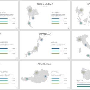 Editable Map Powerpoint Template, World Map Powerpoint Fully Editable ...