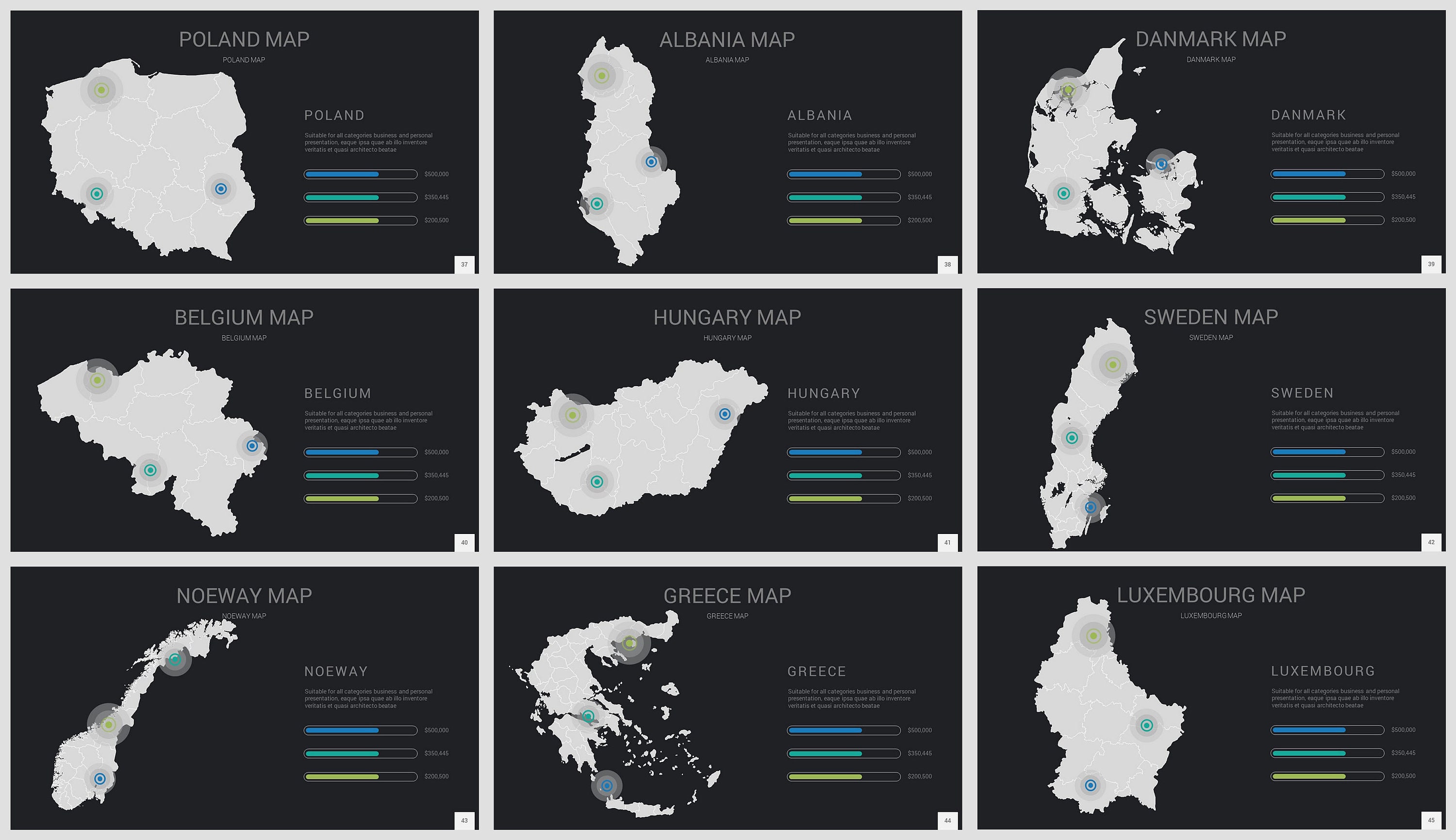 Editable Map Powerpoint Template, World Map Powerpoint Fully Editable ...