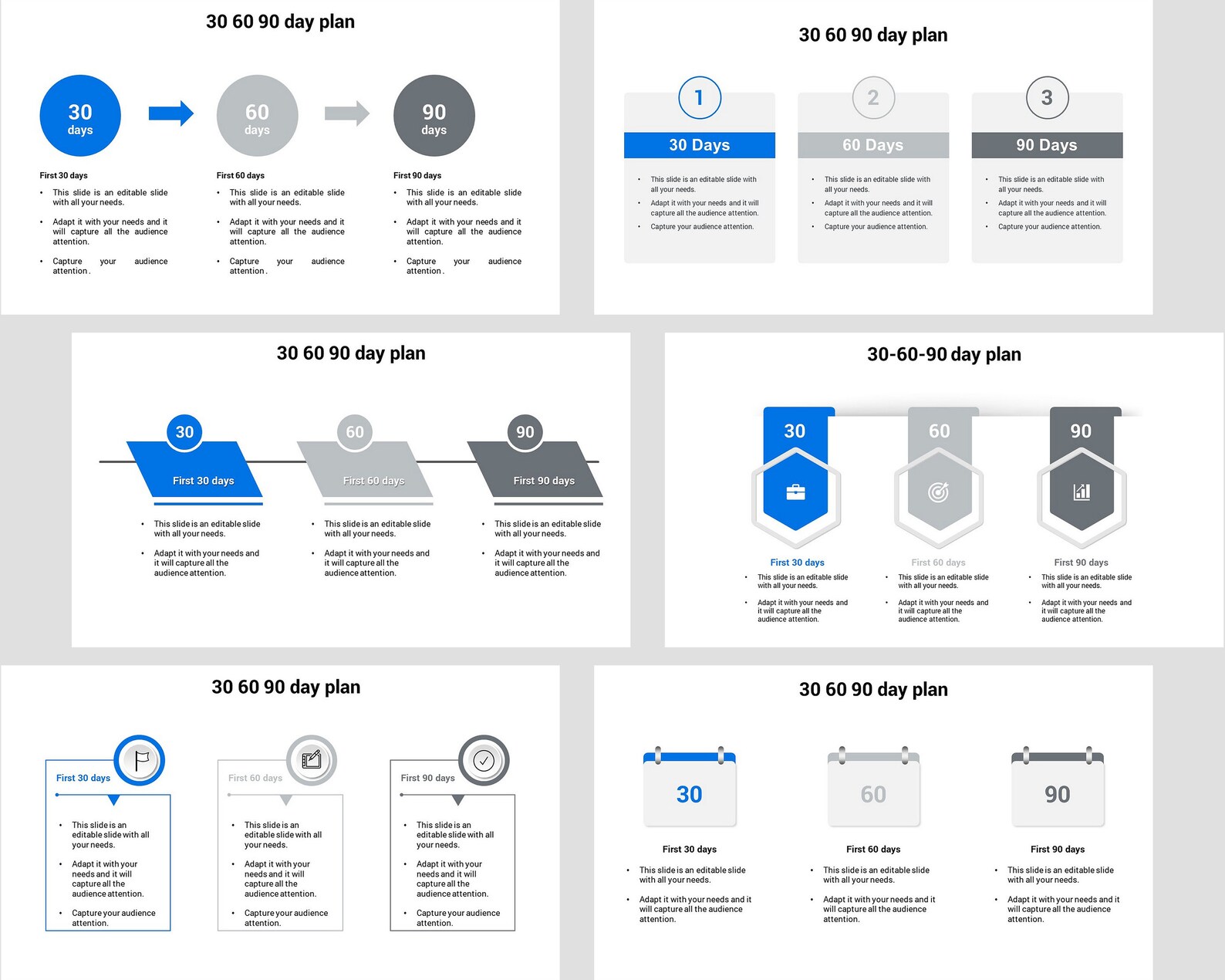30 60 90 Day Plan Template Powerpoint, 30 60 90 Template, 30 60 90 Day ...
