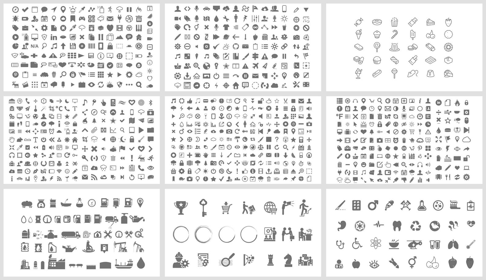 Powerpoint Recolorable Icons, Recolorable Icons for Microsoft Word ...
