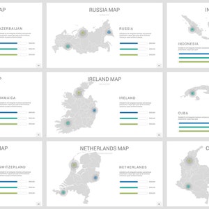 Editable Map Powerpoint Template, World Map Powerpoint Fully Editable ...
