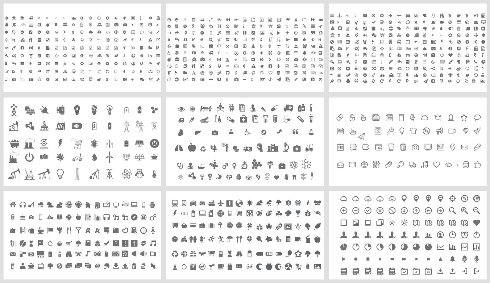 Powerpoint Recolorable Icons, Recolorable Icons for Microsoft Word ...