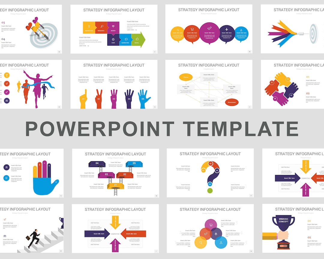 Powerpoint Strategy Template, Powerpoint Template Minimalist ...