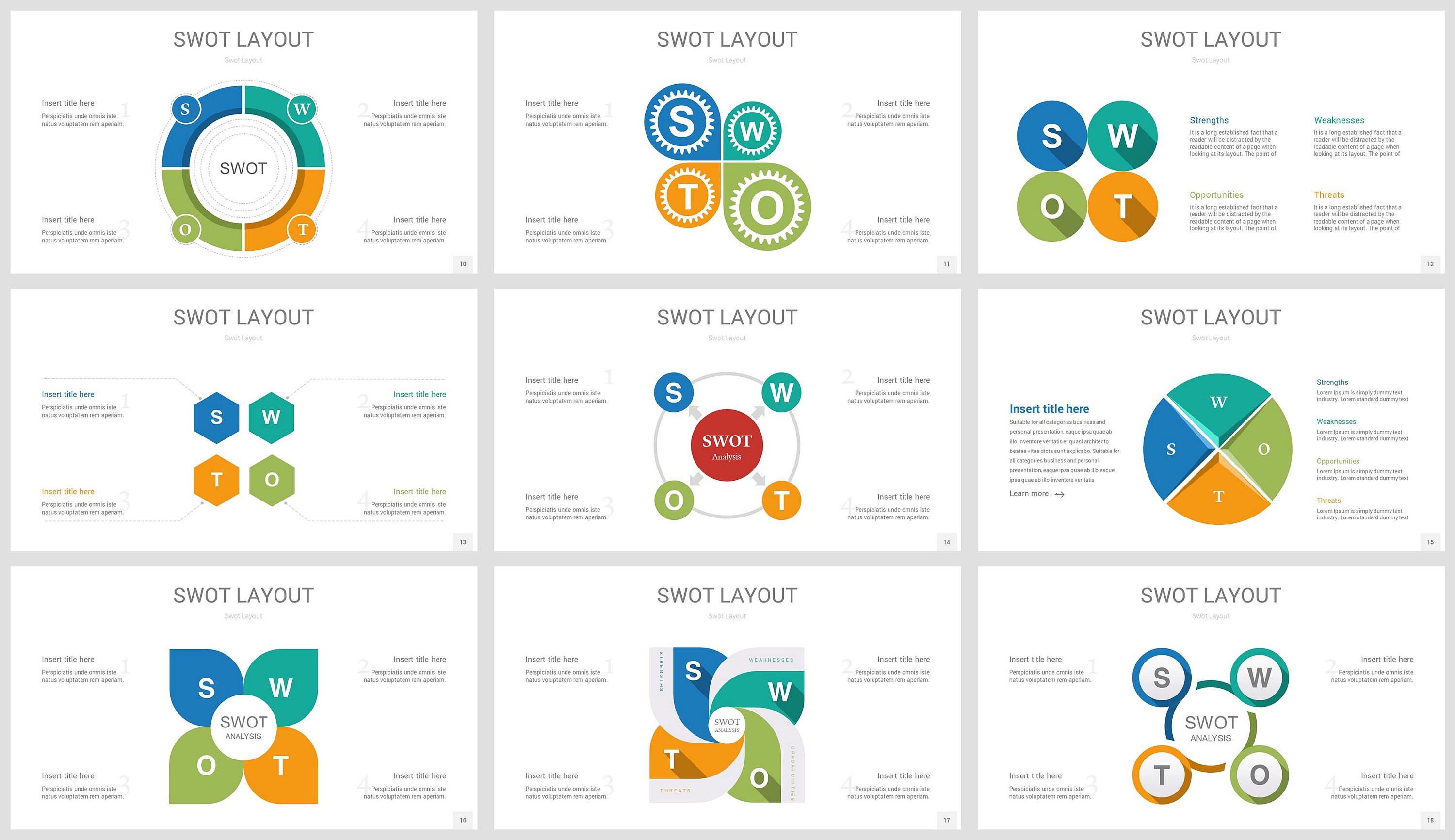 SWOT Analysis Templates, Swot Layout Infographics, SWOT Powerpoint ...