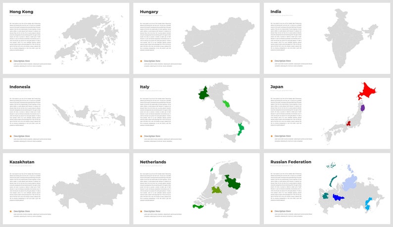 Editable Map Powerpoint Template, World Map Powerpoint Fully Editable ...
