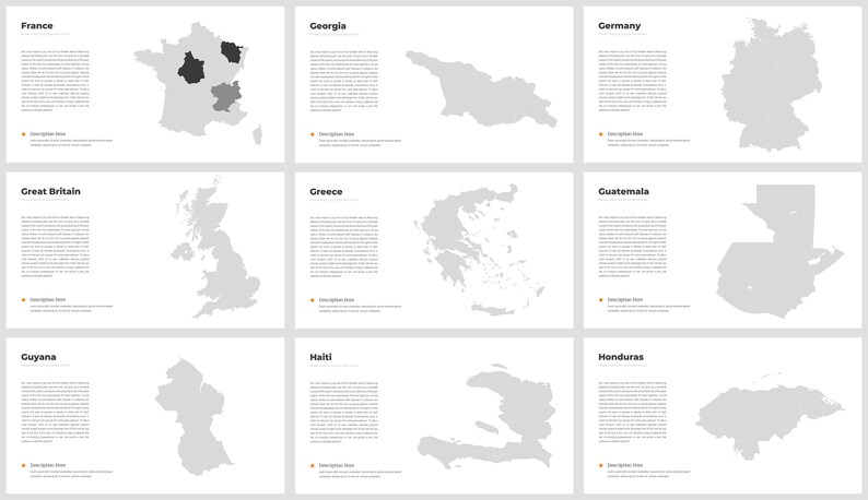 Editable Map Powerpoint Template, World Map Powerpoint Fully Editable ...