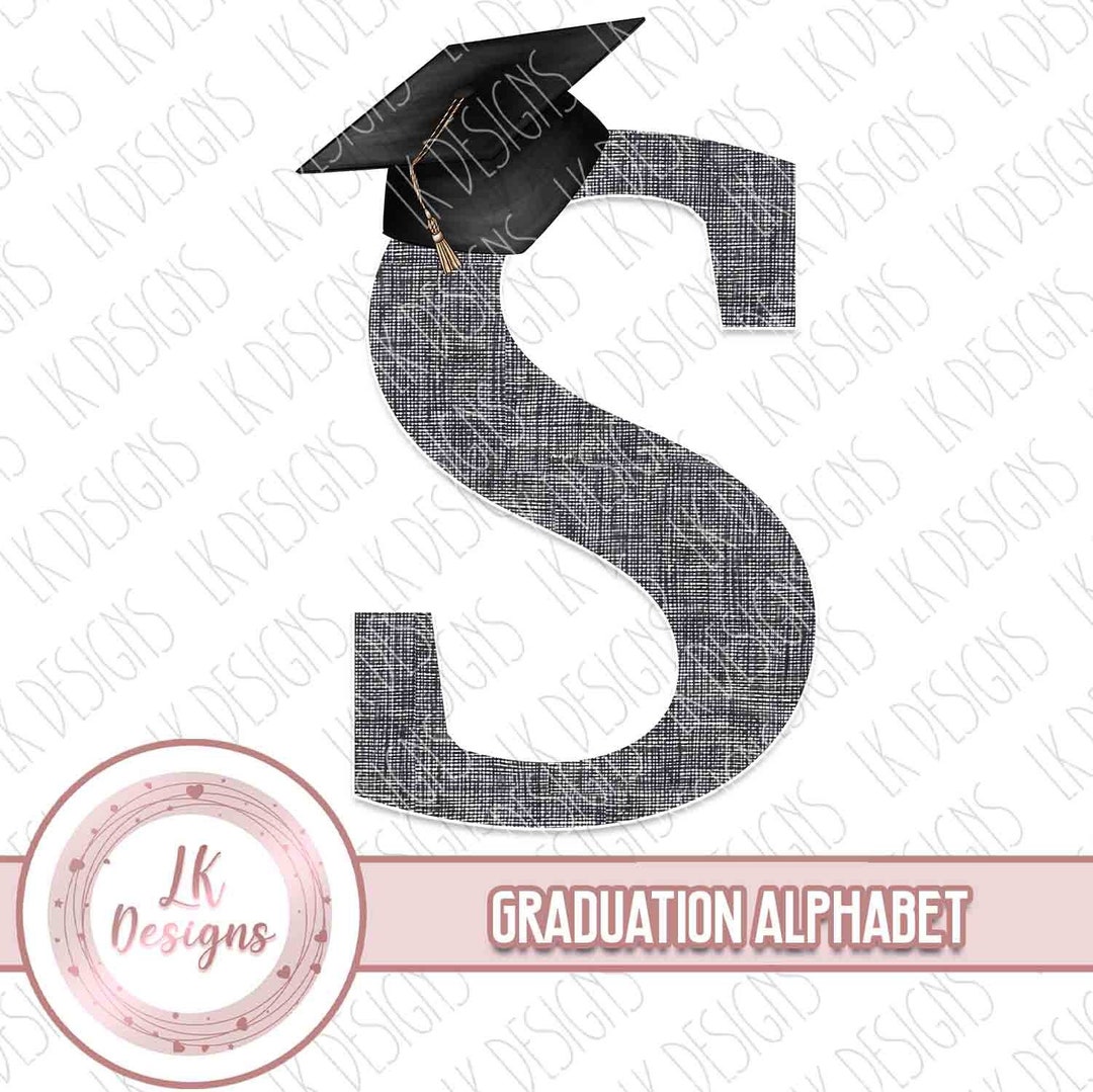 Graduation Alphabet - A - Z - Png Sublimation Designs Printable ...