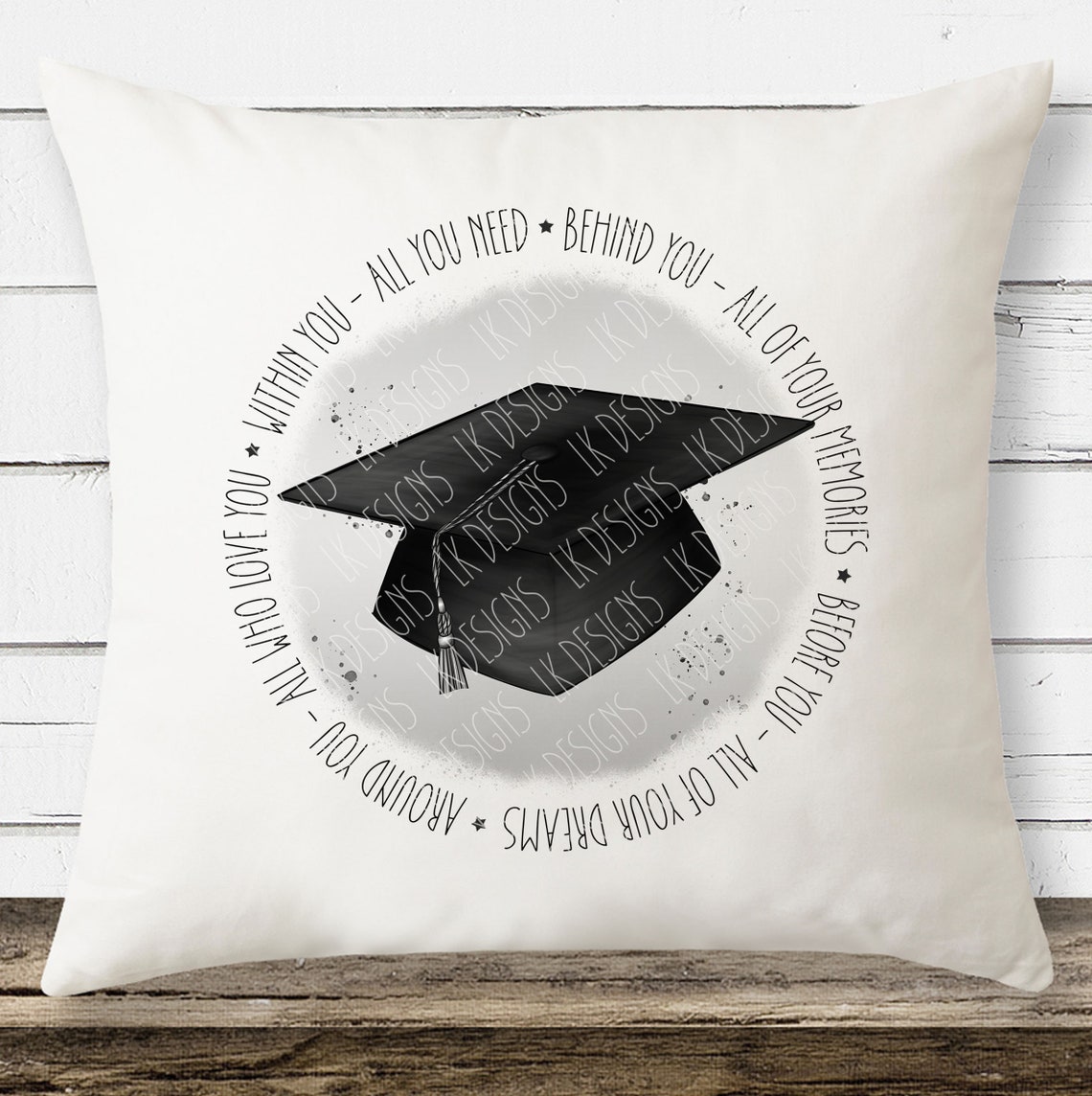 Graduation Cap Motivation Quote - With Fixed Text - Png Sublimation ...