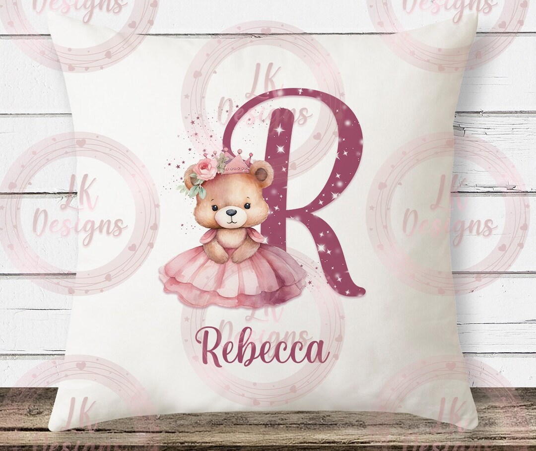 Princess Pink Bear Alphabet - A - Z - Png Sublimation Designs Printable ...