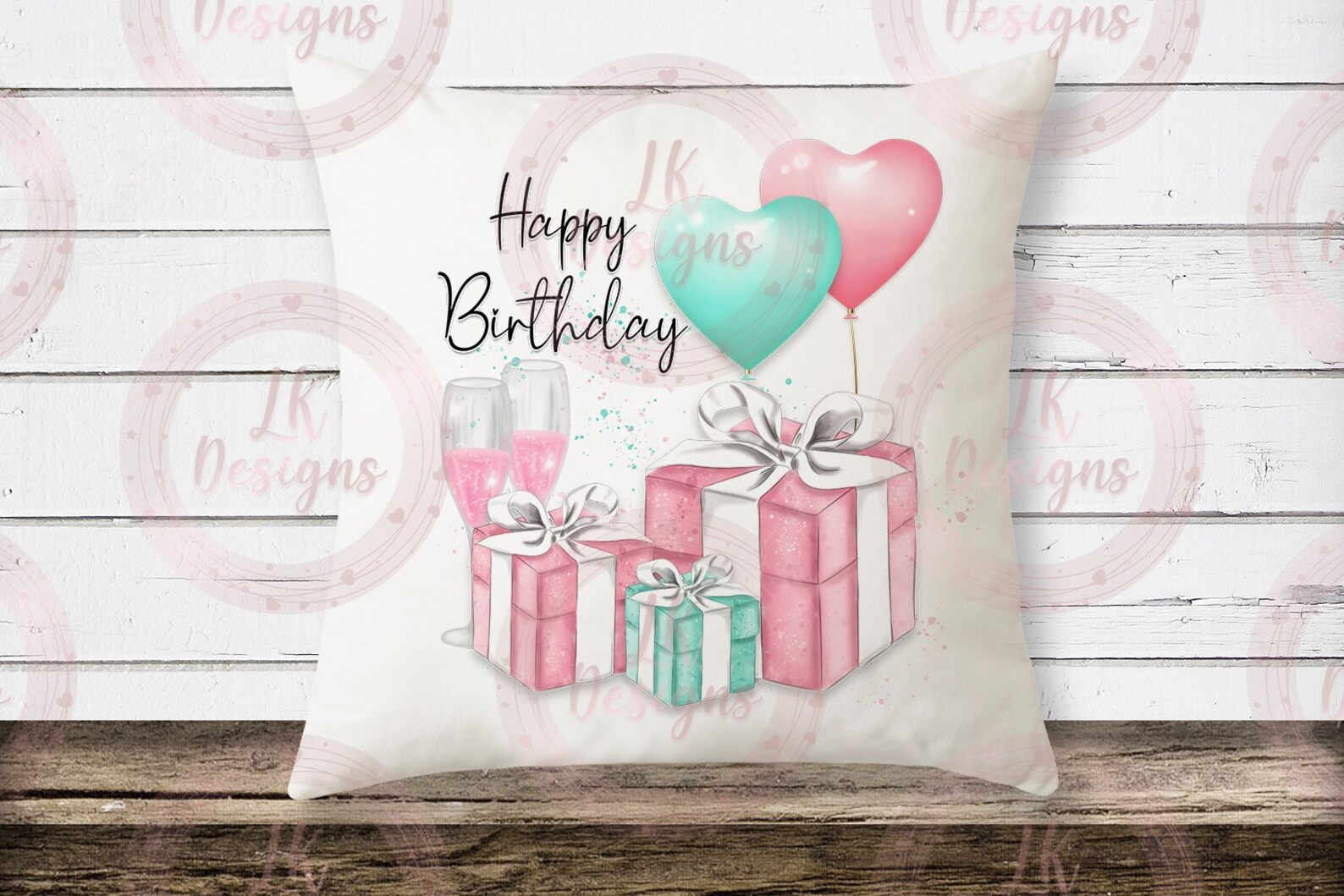 Pastel Happy Birthday Bundle - With & Without Text - Png Sublimation ...