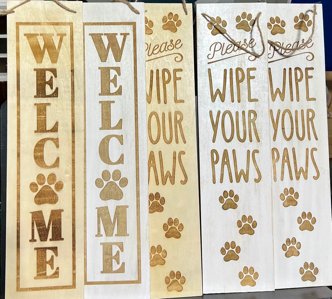 Welcome Signs, Pet Signs, Wood Signs, Hanging Signs. - Etsy