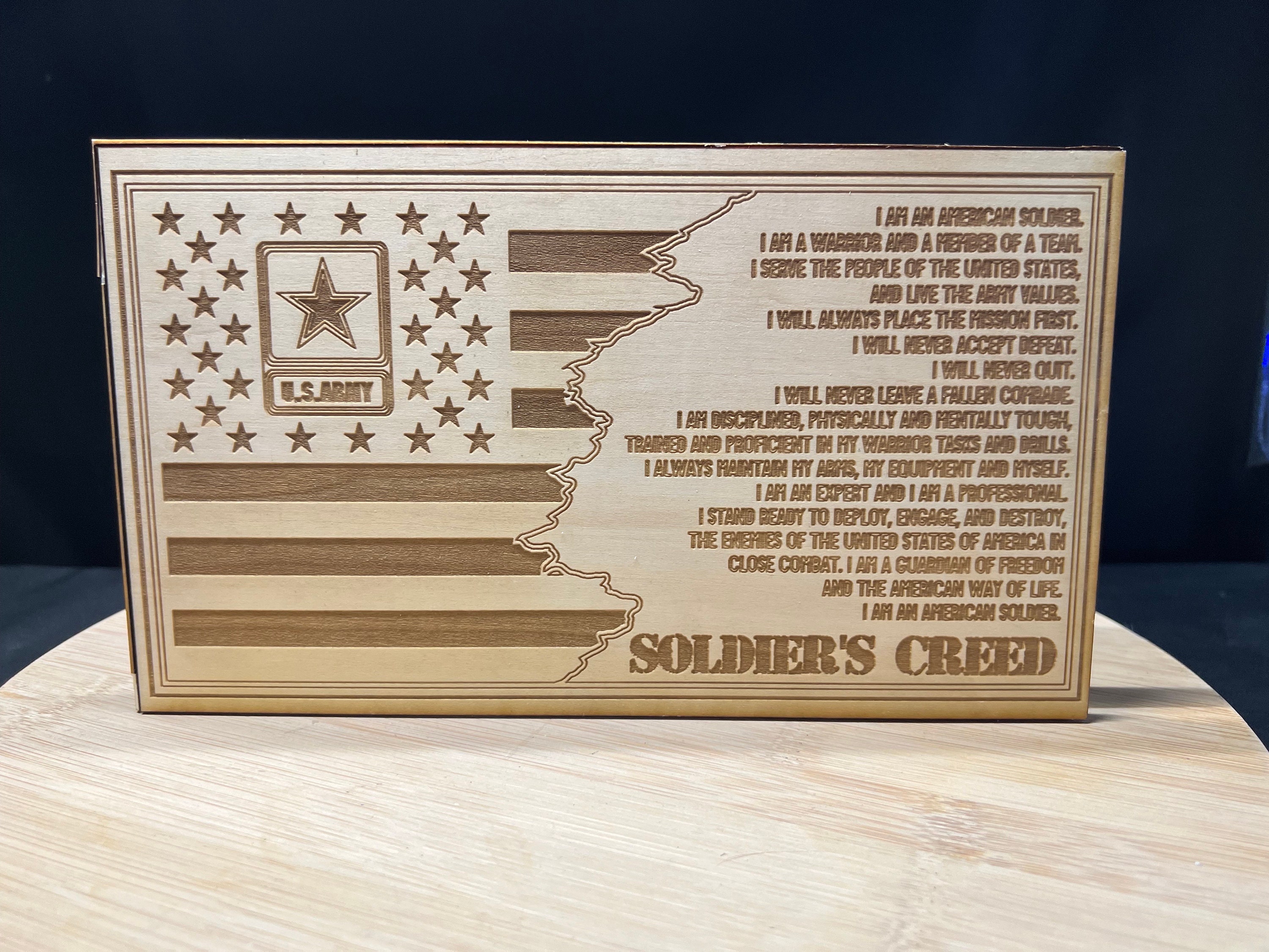 Soldiers Creed, Military Signs, Soldier Signs, Army Signs, Wood Sign ...