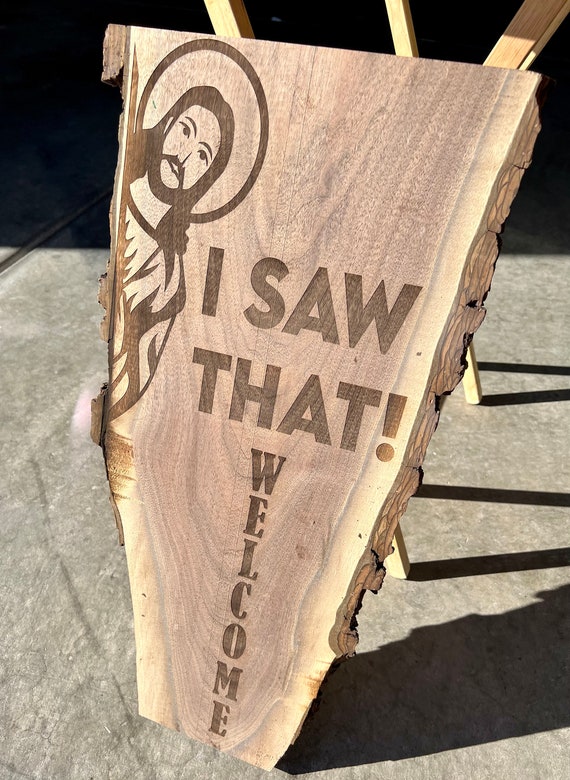 I Saw That Welcome Sign. Jesus Welcome Sign. Funny Christian - Etsy