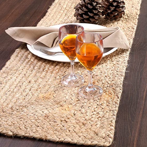 Jute Table Runner - Etsy