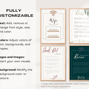 Airbnb Complete Host Bundle | 30+ Editable Signs in Canva | A4, US ...