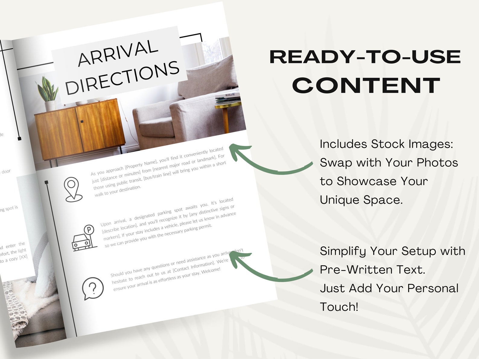 Airbnb Welcome Book Template Editable in Canva Minimalist Airbnb House ...