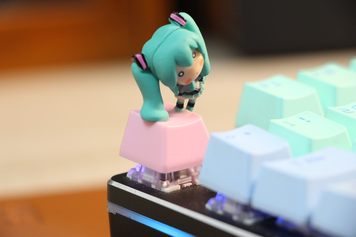 Hatsune Miku Miku Keycaps Keycap Keycaps Artisan Keycap - Etsy Canada