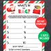 What's in the Bag Christmas Game, Printable Christmas Party Game ...