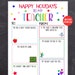 Teacher Holiday Card, Printable Kids Holiday Card for Teachers, Teacher ...