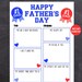 Fathers Day Card From Kids, Printable Kids Father's Day, Fill in the ...
