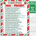 Pass the Present Christmas Game, Printable Group Christmas Game, Left ...