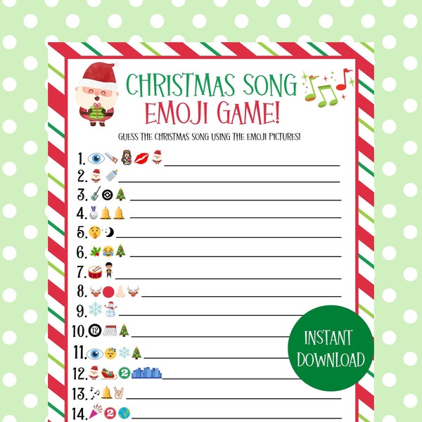 Emoji Christmas Songs - Etsy