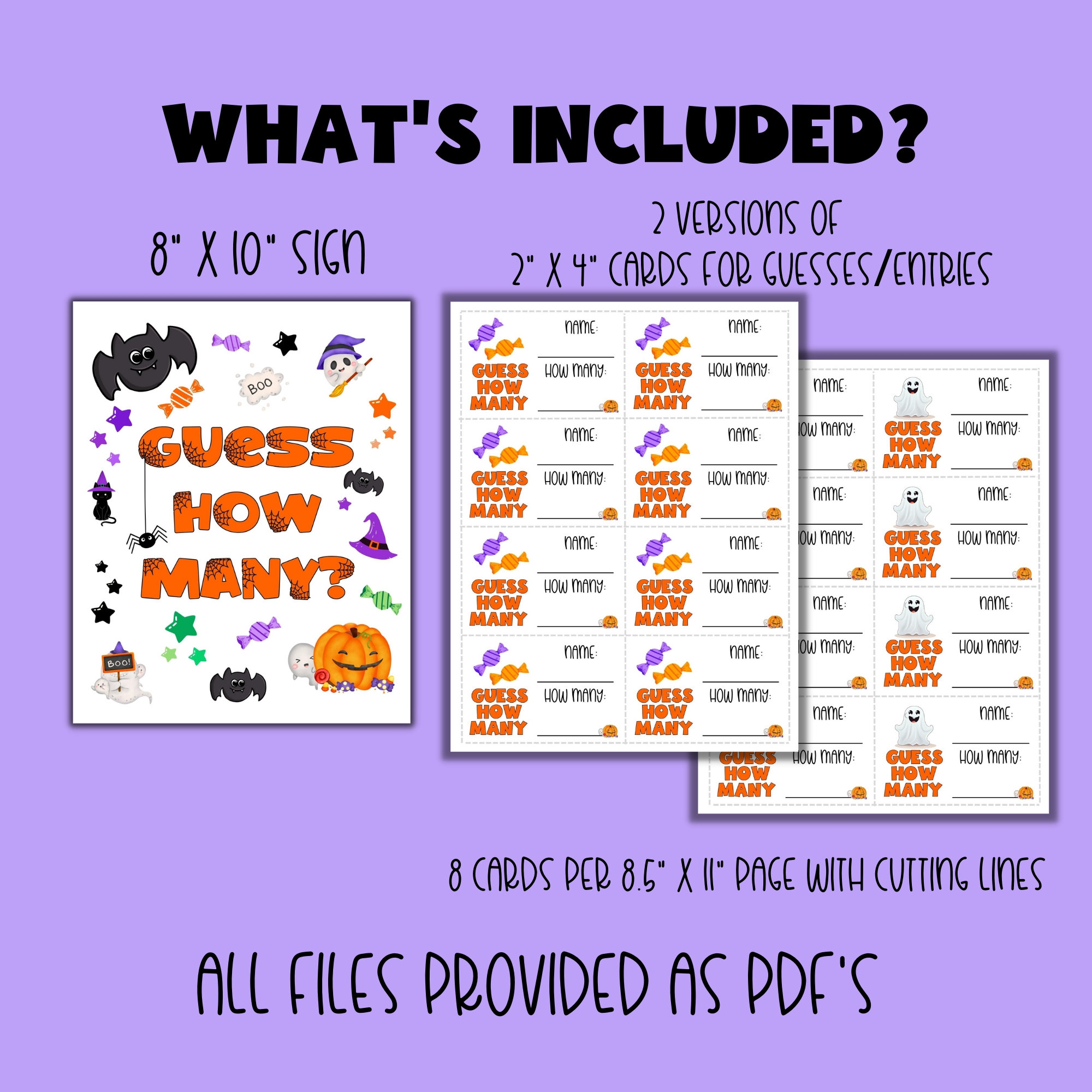 Halloween Guess How Many Game, Printable Halloween Baby Shower Game ...