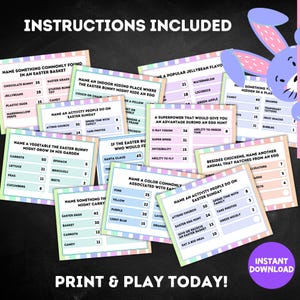 Easter Friendly Feud Game, Printable Easter Game, Easter Party Game ...