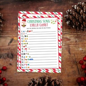 Christmas Songs Emoji Game, Fun Christmas Game, Christmas Songs ...