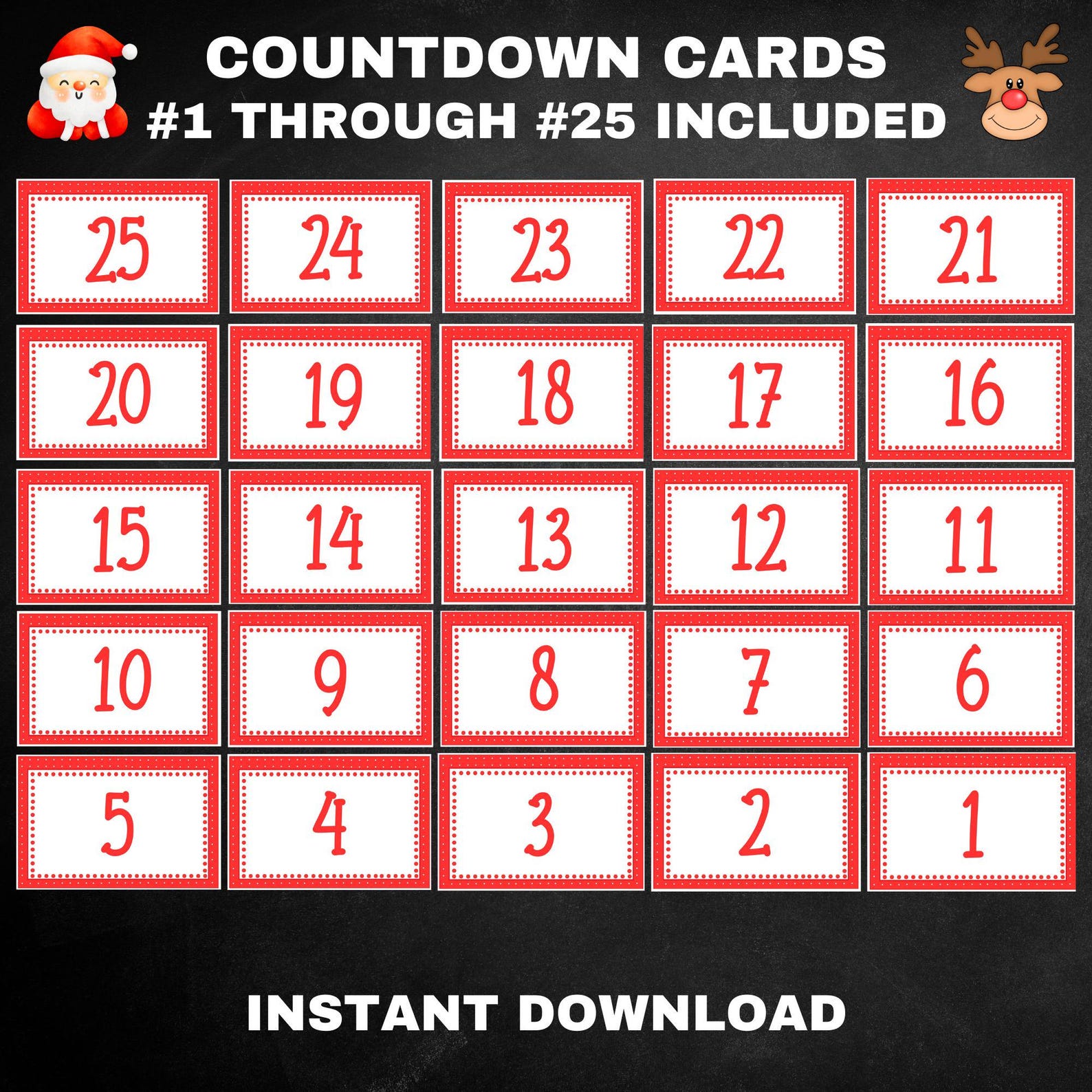 Christmas Gift Card Book, Printable Countdown to Christmas Gift for ...