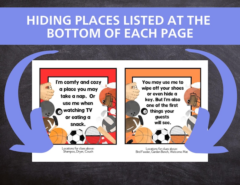 Sports Scavenger Hunt for Kids, Printable Birthday Party Game for Boys ...