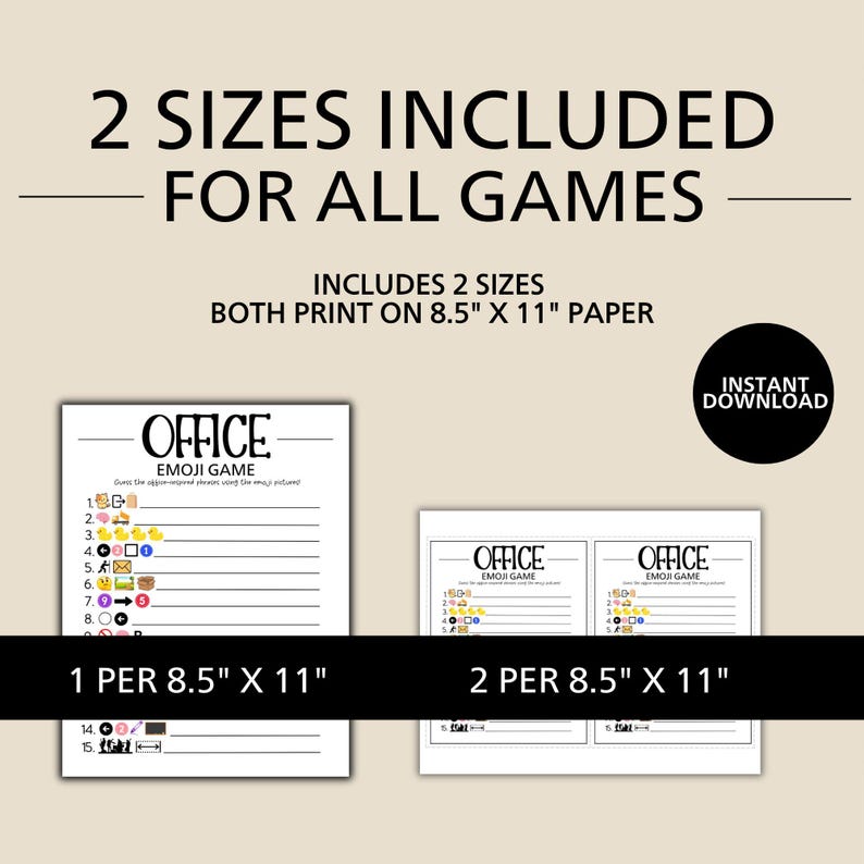 Office Party Games, Printable Work Party Game Bundle, Team Building ...