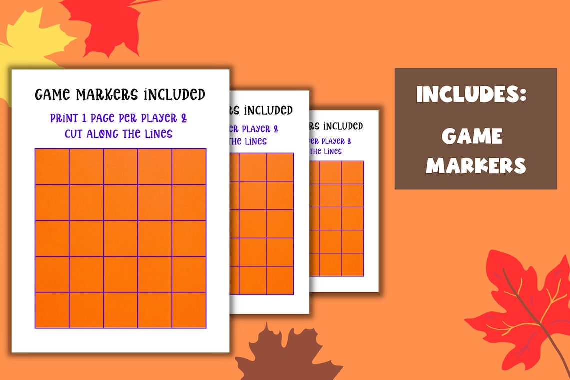 Thanksgiving Bingo, Printable Classroom Thanksgiving Game, Family ...