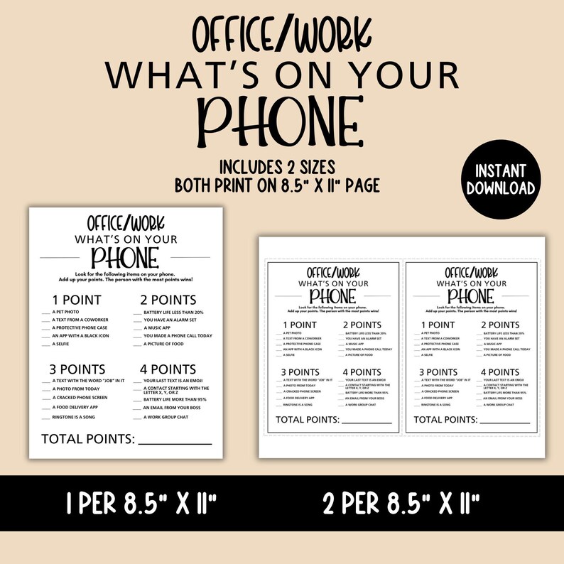 Office Icebreaker Game, Printable Office Party Game, Team Building Game ...