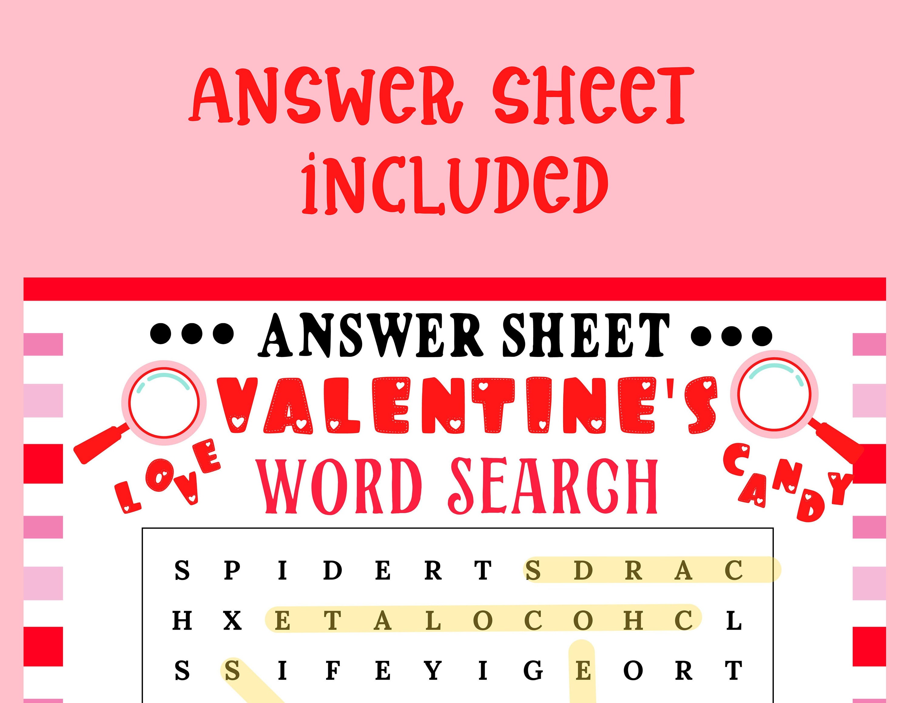 Valentine's Word Search Game, Fun Valentine's Printable Game, Valentine ...