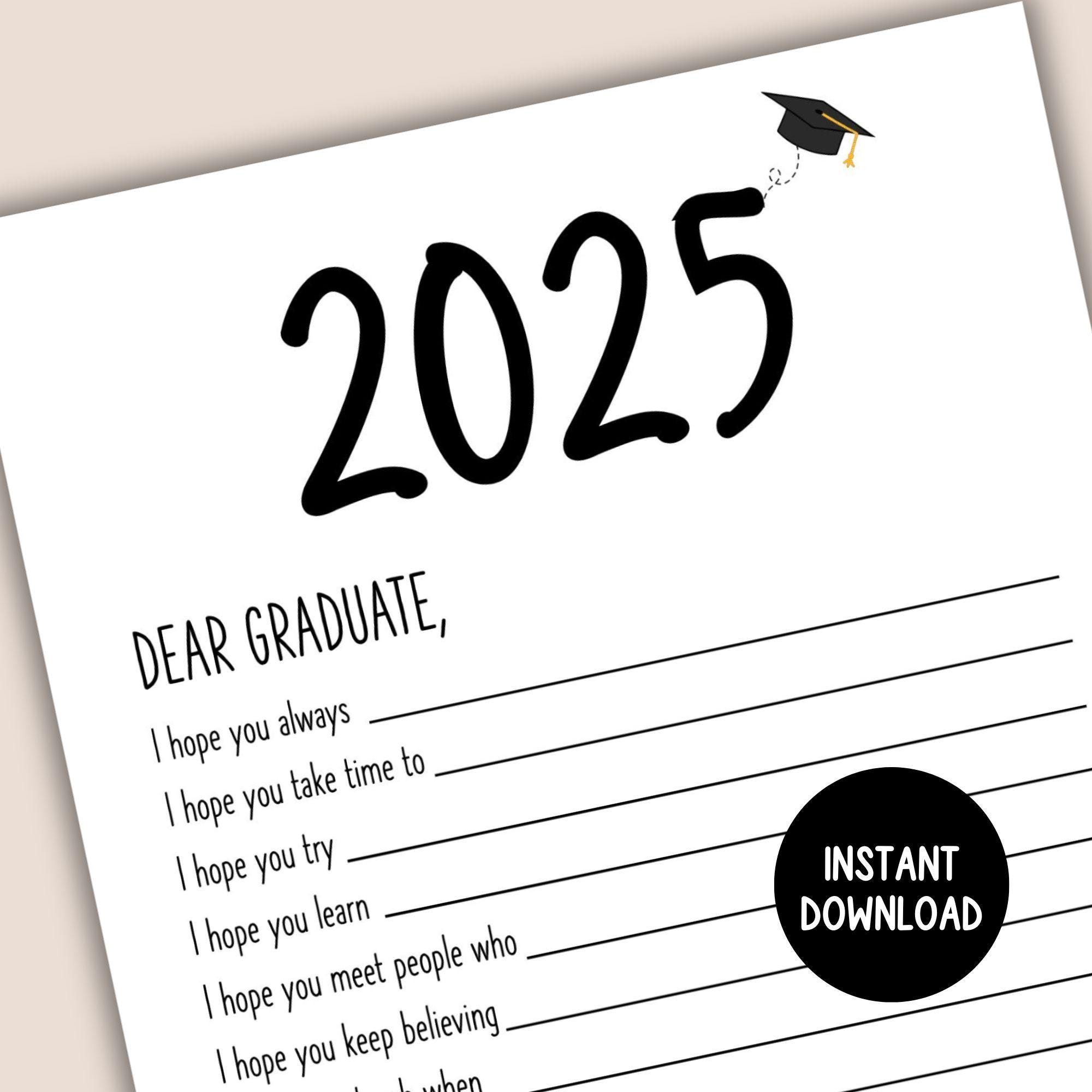 Graduation Wishes, Printable Wishes for the Graduate, High School ...