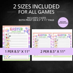 Easter Emoji Game, Printable Easter Game, Easter Activity for Kids and ...