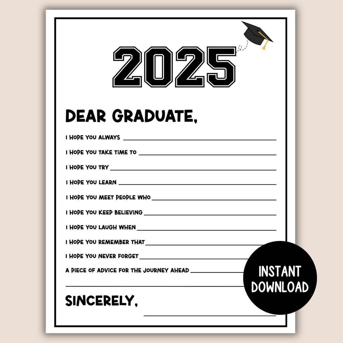 Graduation Wishes, Printable Wishes for the Graduate, High School ...